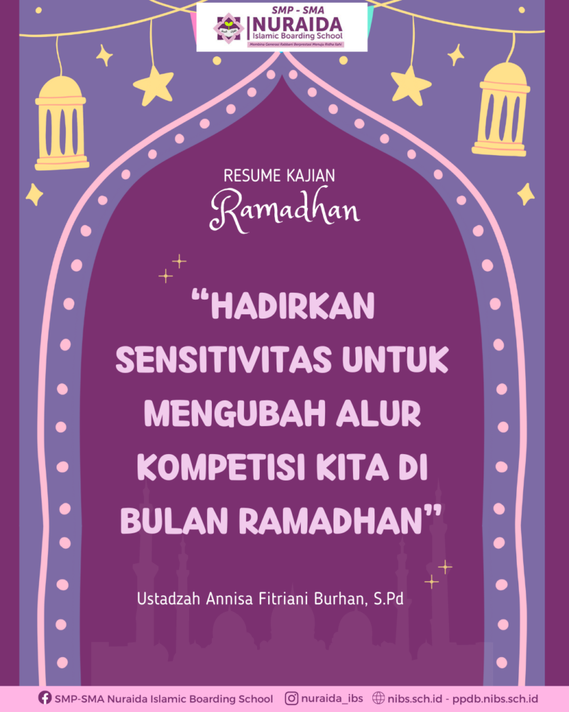 “Hadirkan Sensitivitas untuk Mengubah Alur Kompetisi kita di bulan ...